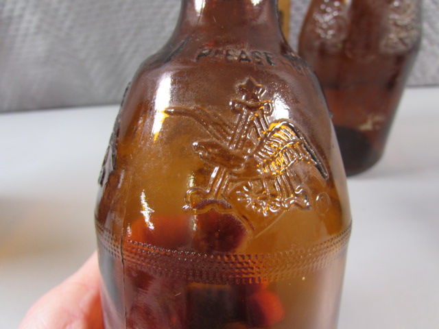 Lot Detail Vintage Brown Glass Bottles